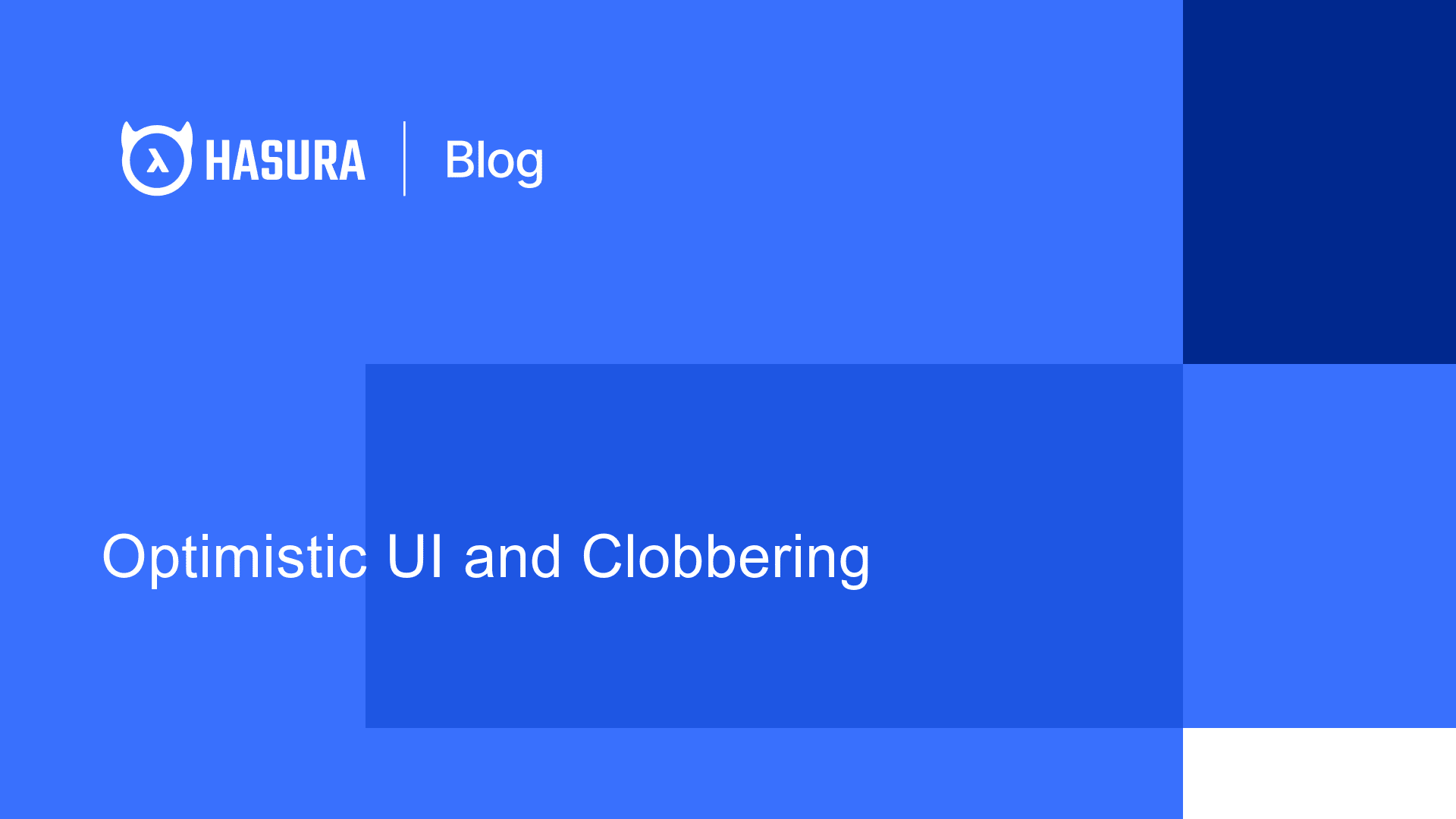Optimistic UI and Clobbering | PostgreSQL, Hasura & GraphQL Optimistic UI and Clobbering | PostgreSQL, Hasura & GraphQL